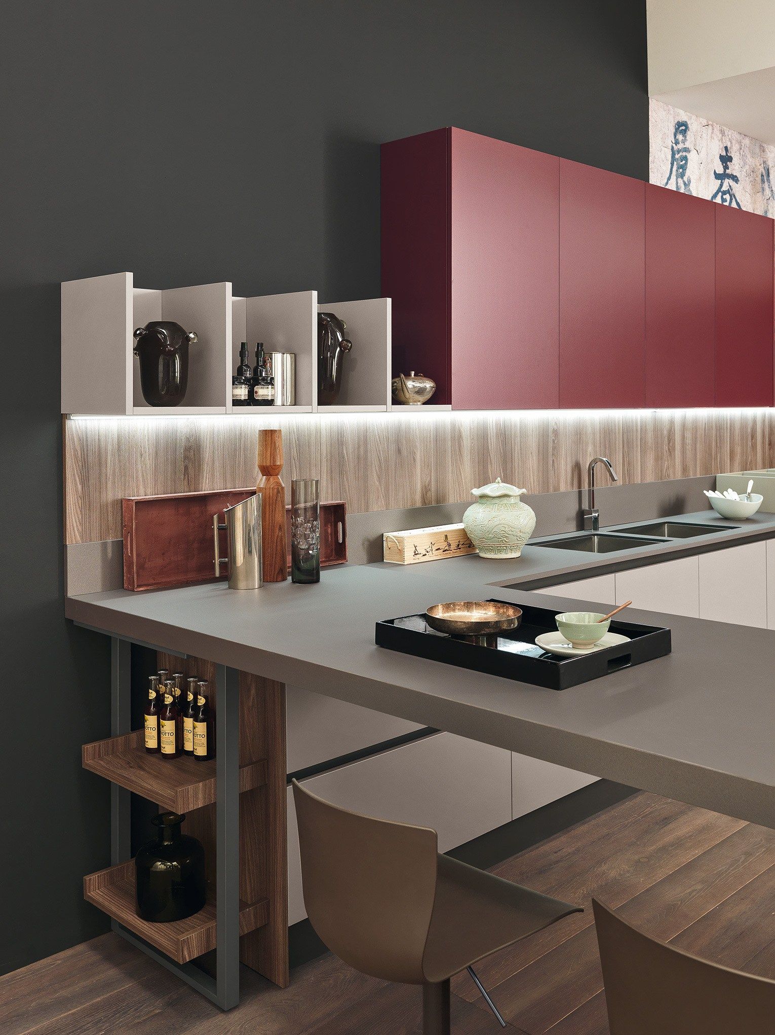 MARINA 3.0 | Fenix-NTM® kitchen By Febal Casa design Alfredo Zengiaro