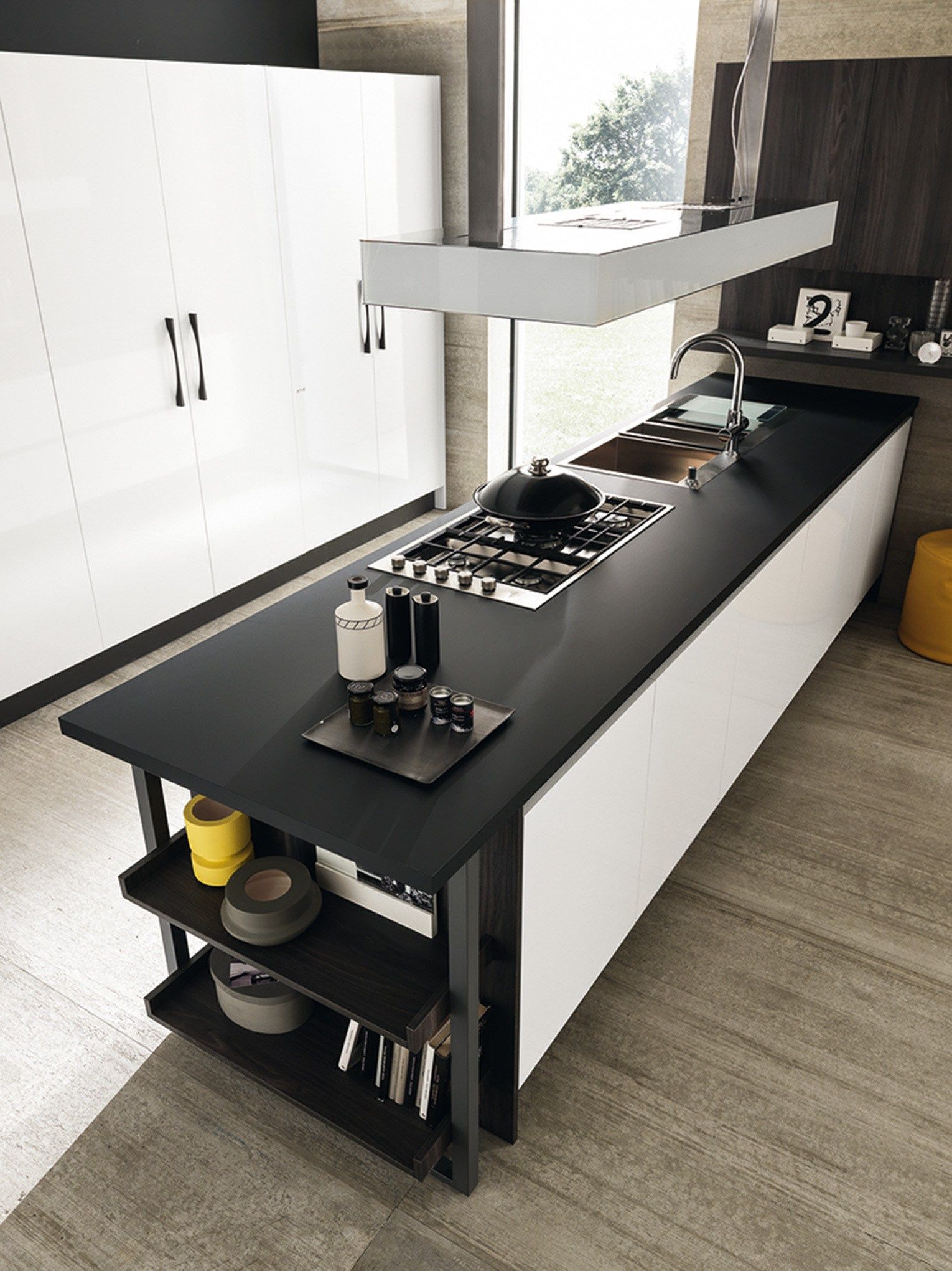 MARINA LINE 3.0 / 02 Cocina integral de Fenix-NTM® con península By ...