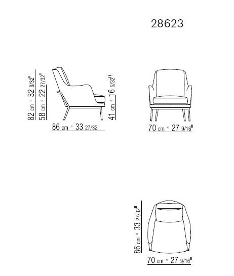 MARLEY | Armchair Marley Collection By Flexform