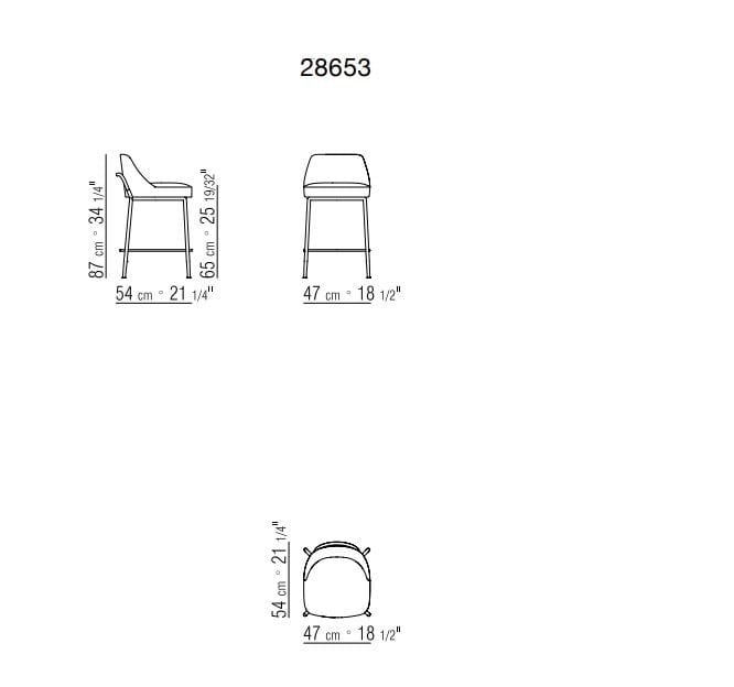MARLEY | High stool Marley Collection By Flexform design Antonio Citterio