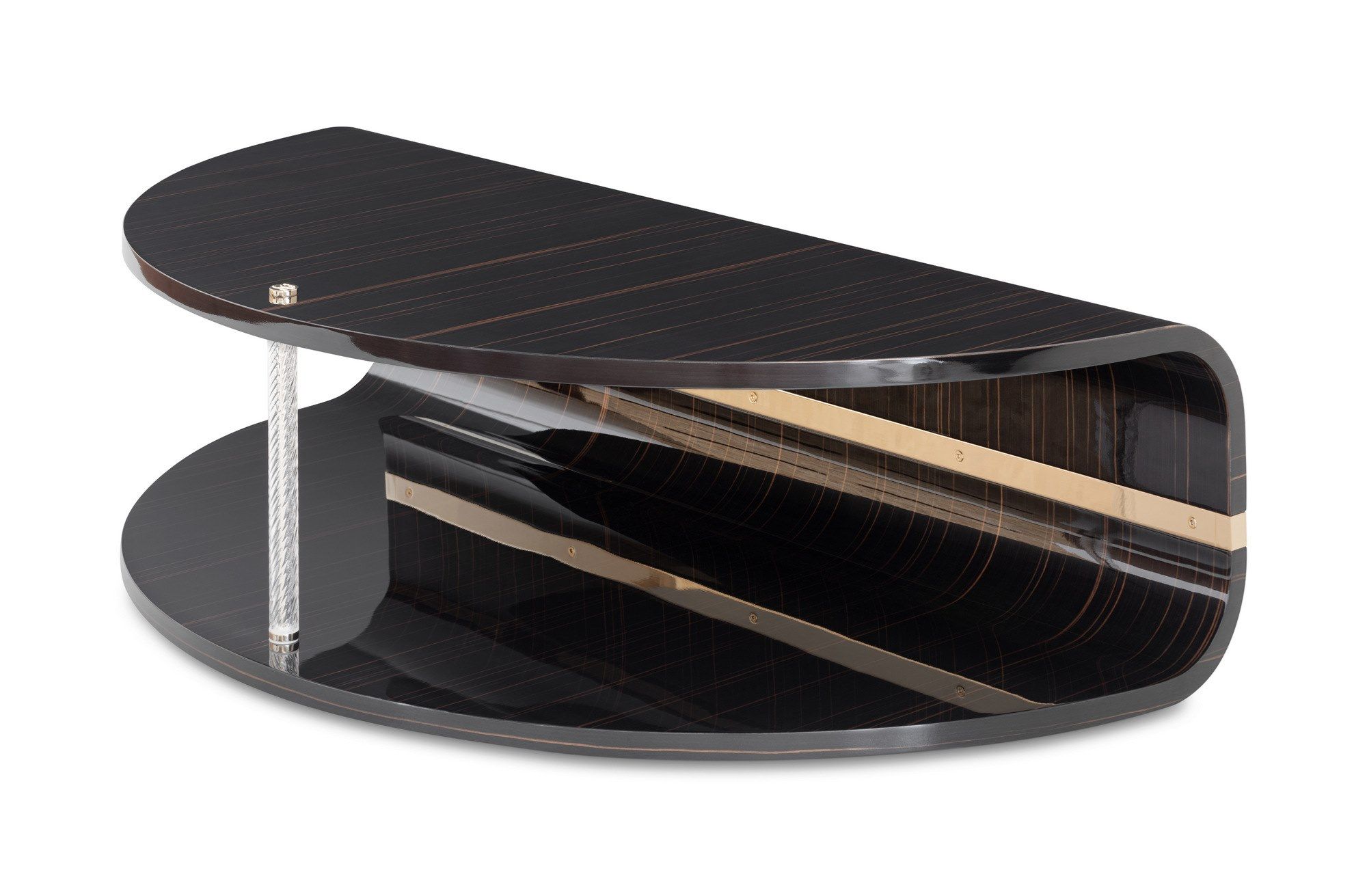 MARS Wood and glass coffee table By Sicis | design Massimiliano Raggi
