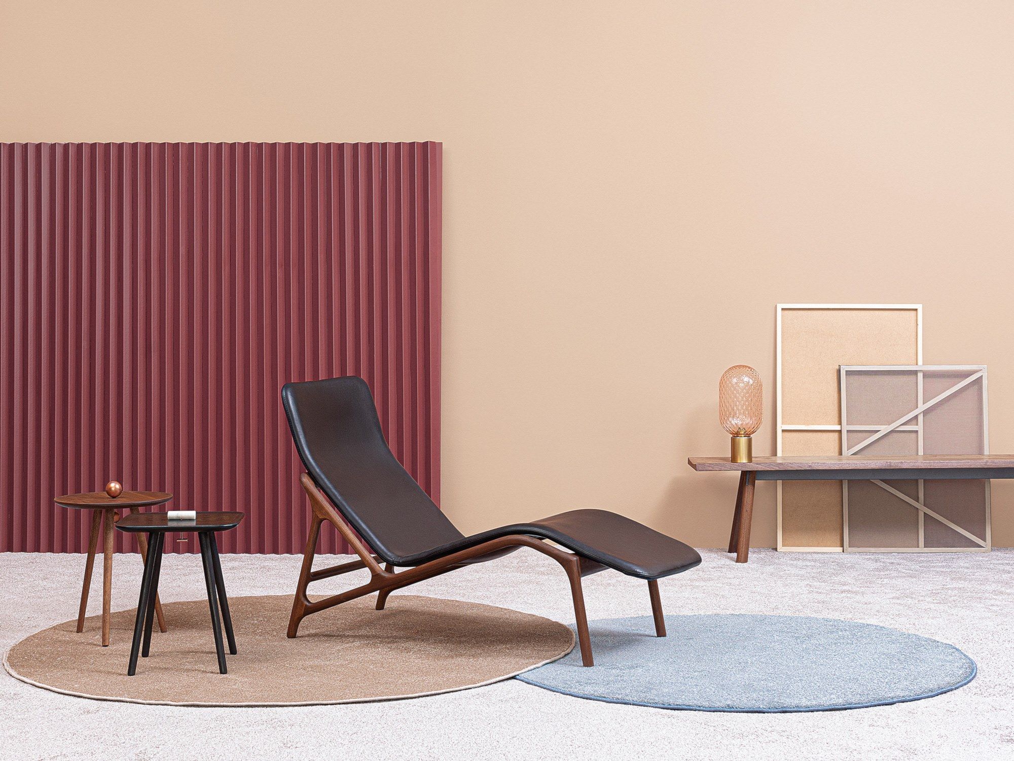 MARSHALL Leather chaise longue By Woak | design Zoran Jedrejcic