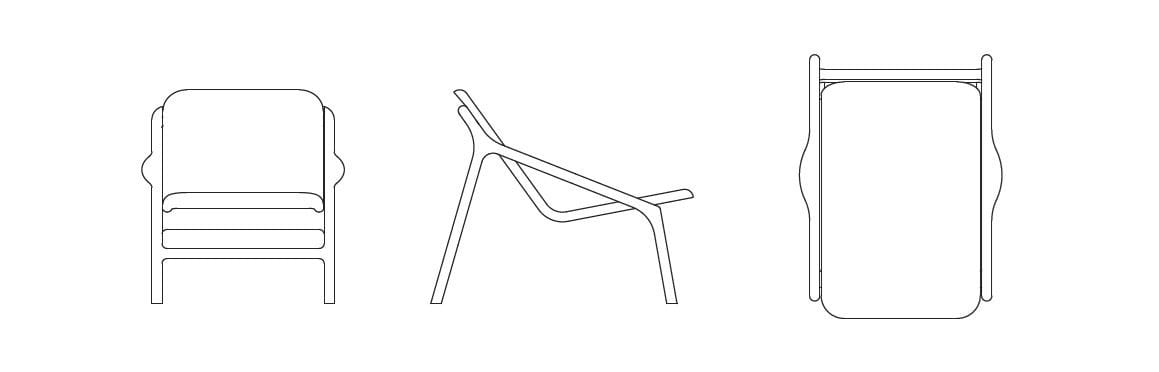 MARSHALL | Easy chair By Woak design Zoran Jedrejcic