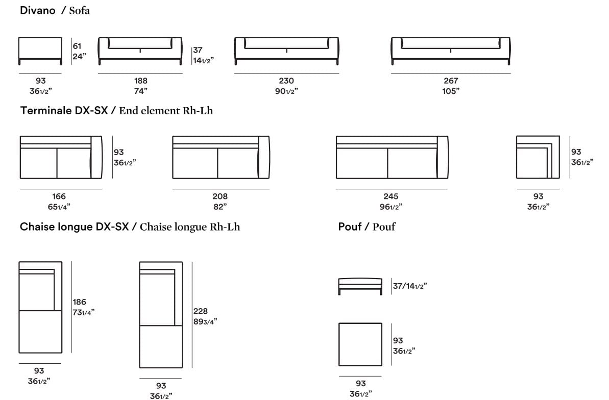 MARTIN | Sofa Martin Collection By JESSE design Graziella Trabattoni