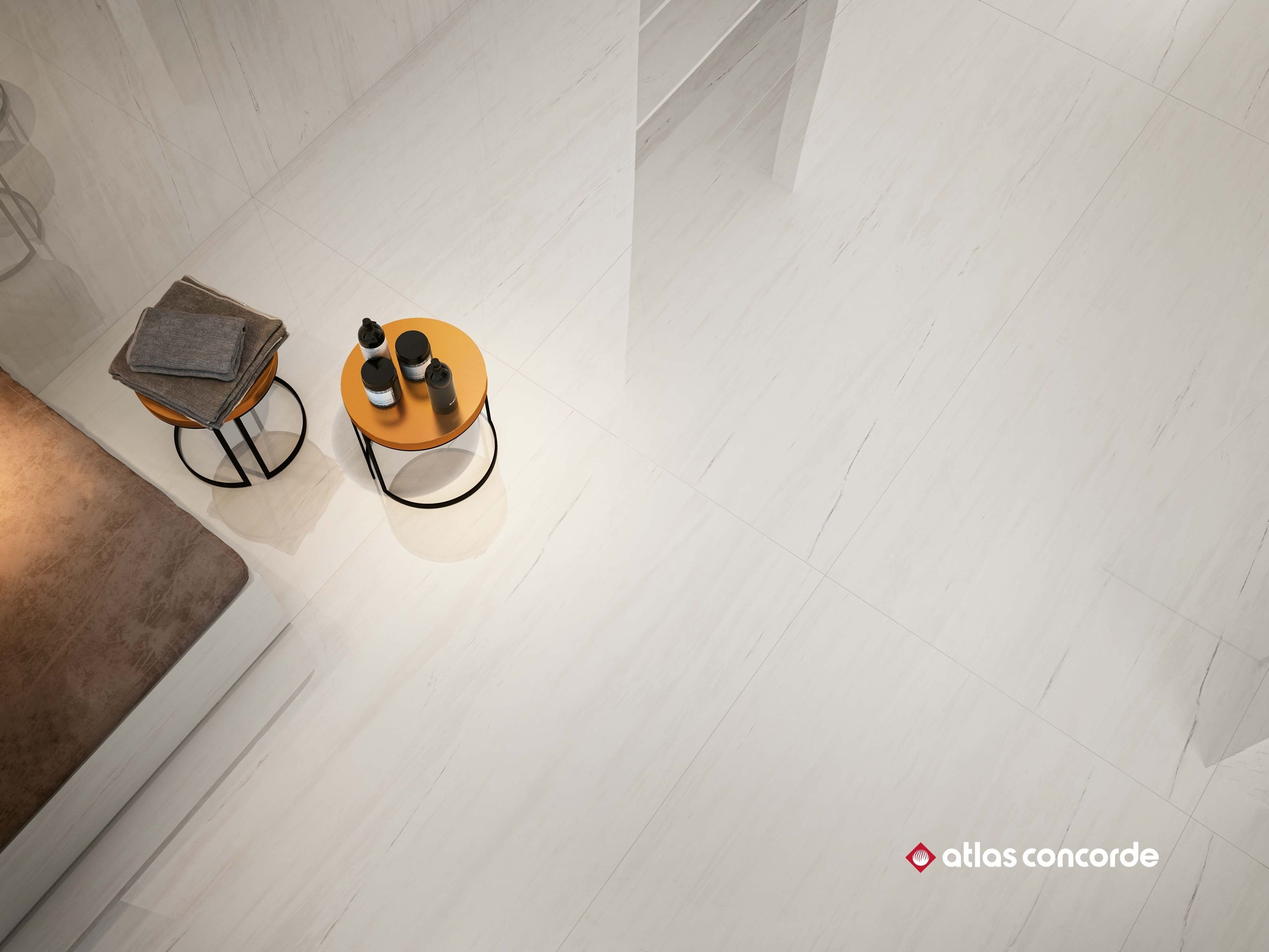 MARVEL STONE FLOOR | Flooring with marble effect White-paste flooring ...