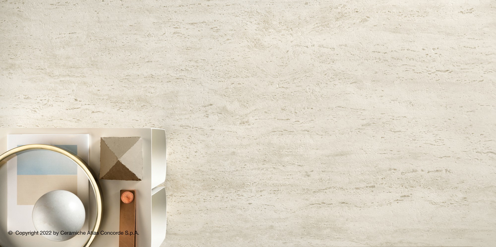 MARVEL TRAVERTINE Wall/floor tiles with marble effect By Atlas Concorde