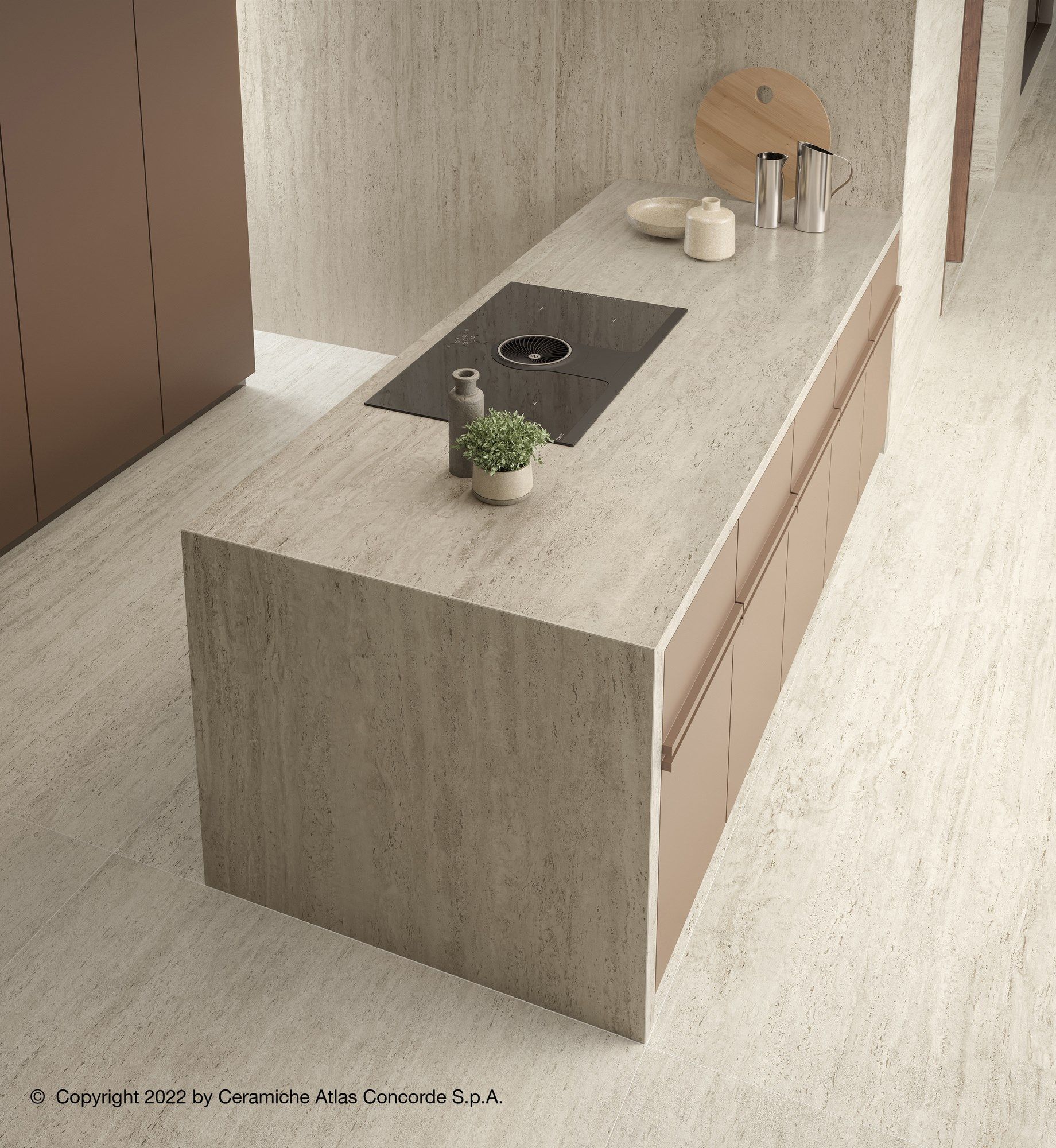 MARVEL TRAVERTINE Revestimiento de pared/suelo imitación mármol By ...