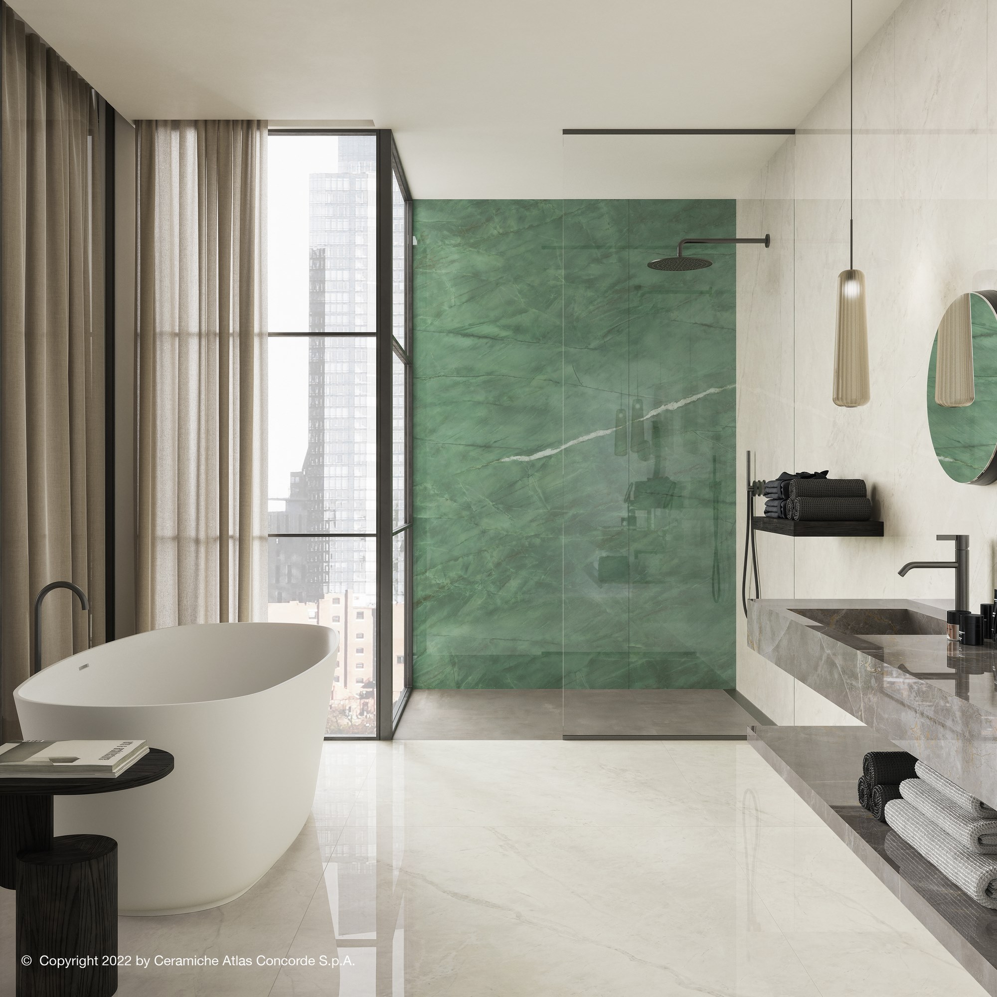 MARVEL X Porcelain stoneware wall/floor tiles with marble effect By ...