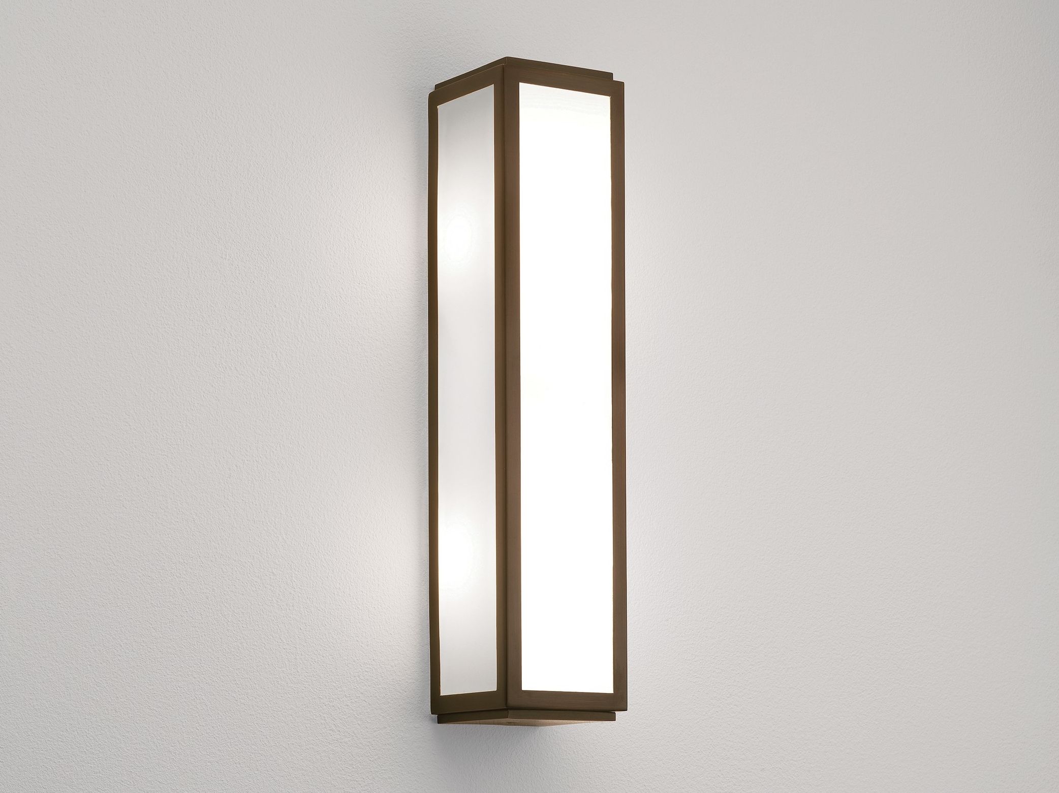 MASHIKO LED LED glass and steel wall lamp for bathroom By Astro Lighting