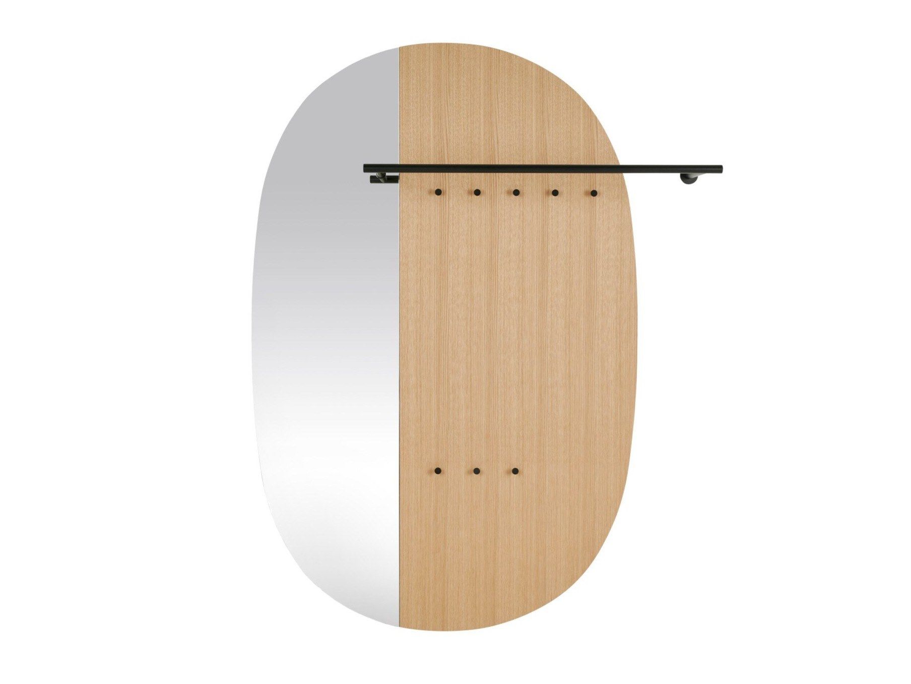 Wall-mounted coat rack MASK By Schönbuch design Sebastian Herkner