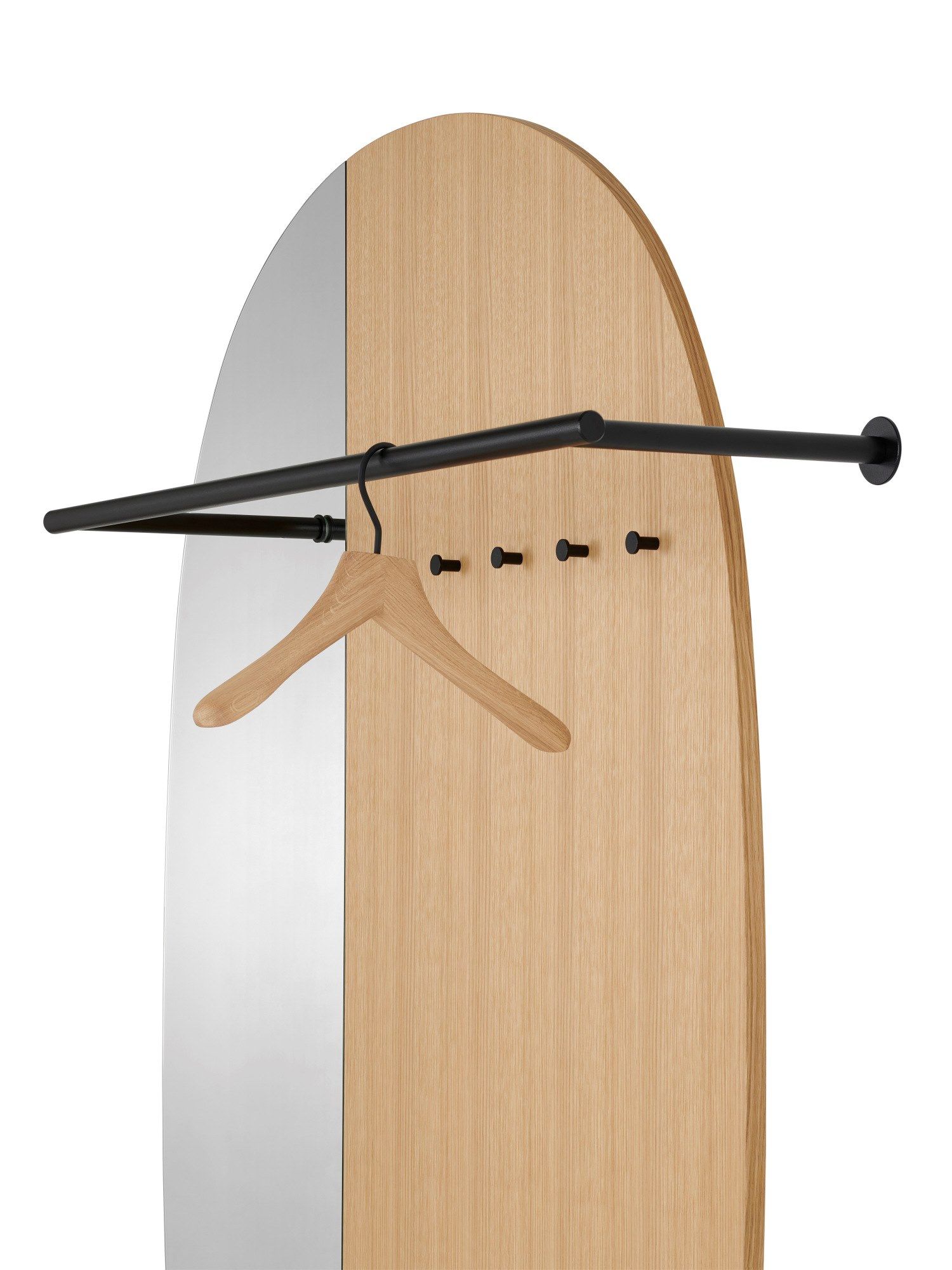 Wall-mounted coat rack MASK By Schönbuch design Sebastian Herkner