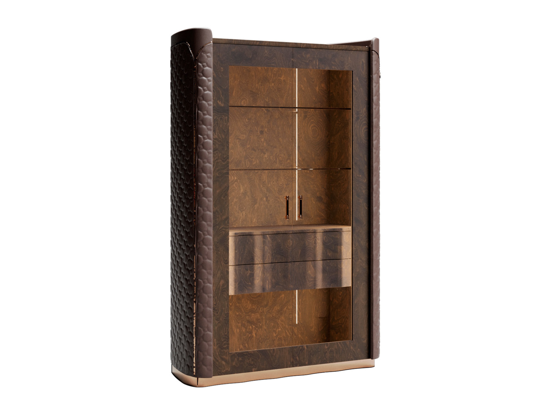 MASON | Display cabinet Wood and glass display cabinet with integrated ...