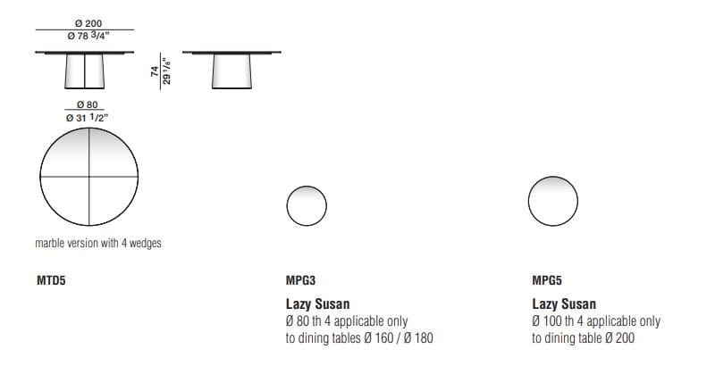 MATEO Round marble table By Molteni & C. | design Vincent Van Duysen