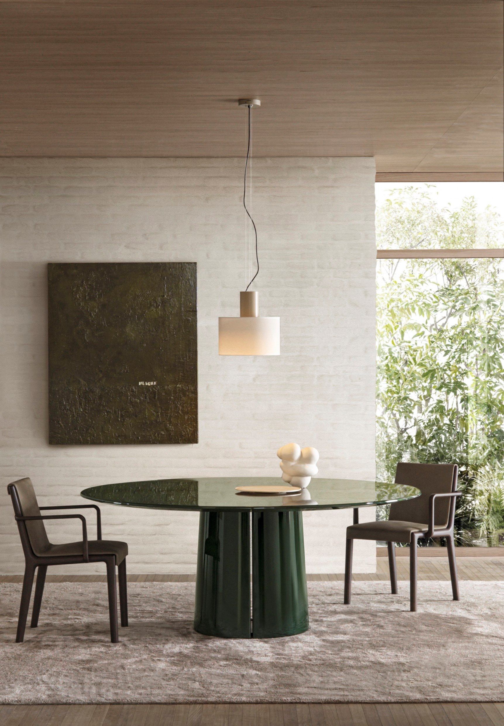 MATEO Round wooden table By Molteni & C. | design Vincent Van Duysen