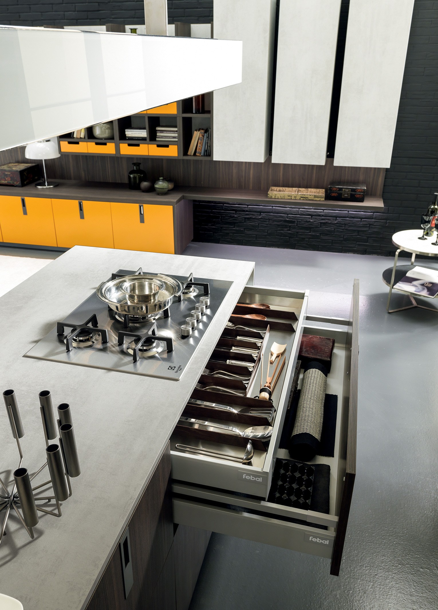 MATERIA | Kitchen with island By Febal Casa design Alfredo Zengiaro