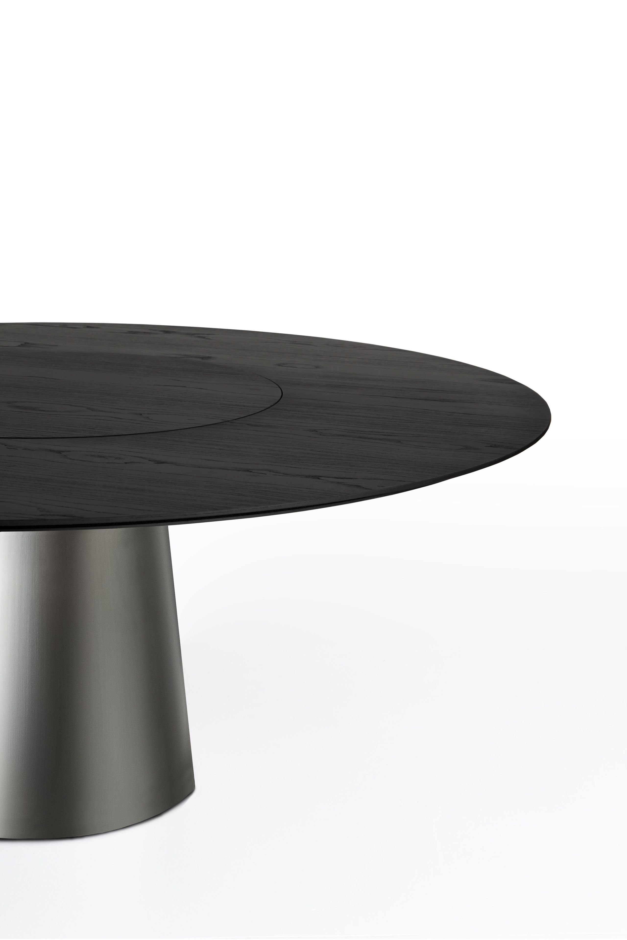 MATERIC Round dining table with Lazy Susan By Porro | design Piero Lissoni