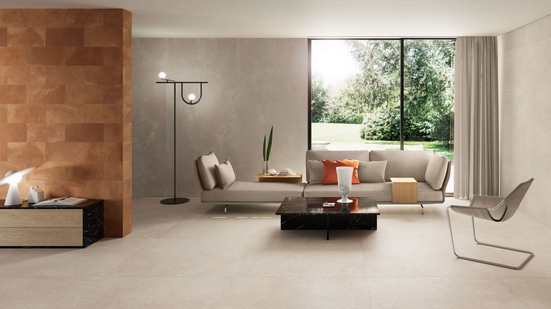 Porcelain stoneware wall/floor tiles with concrete effect MATERICA By Ceramiche Caesar