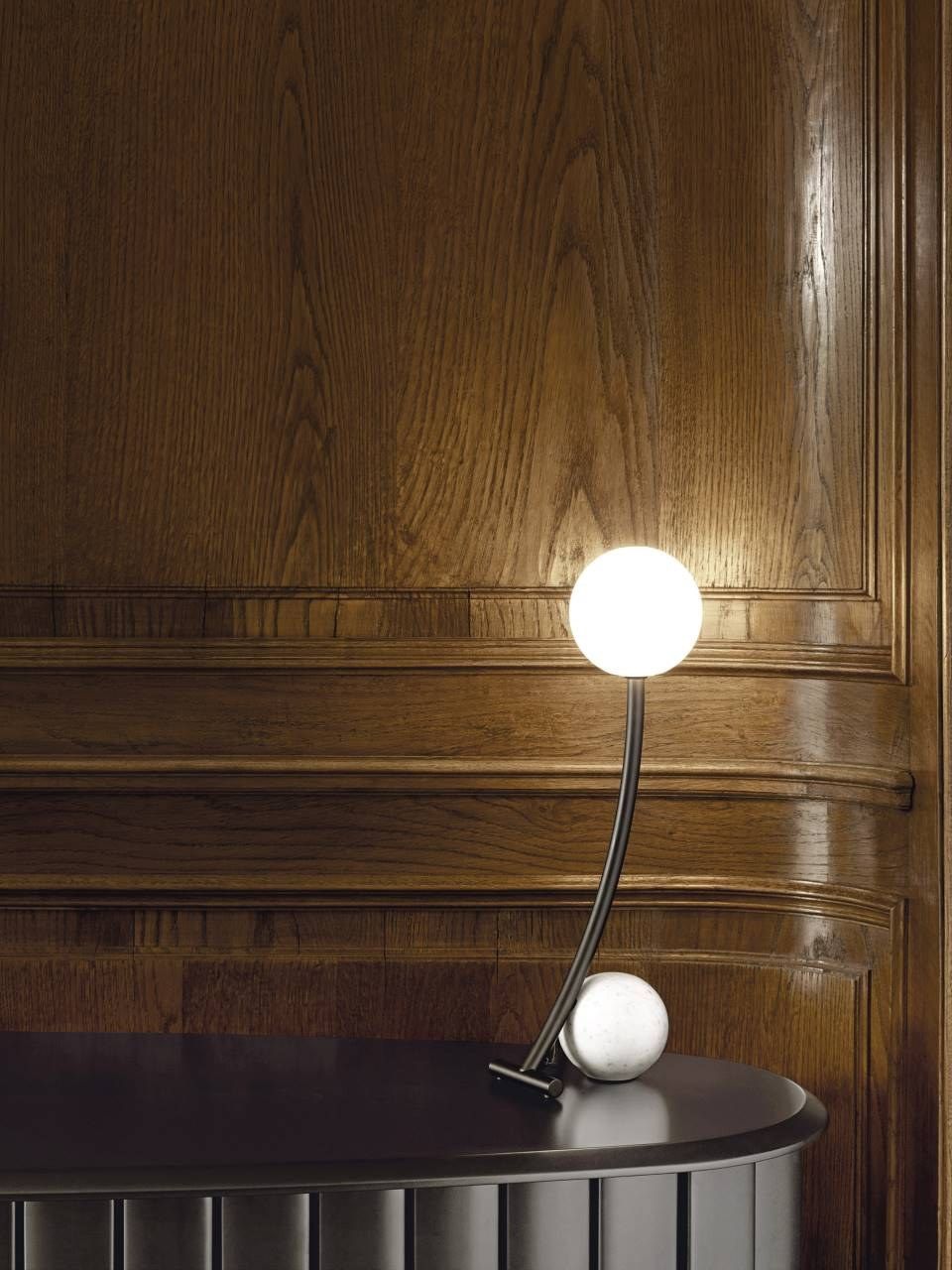 Direct light table lamp MATERICA By Living Divani design Leonardo Talarico