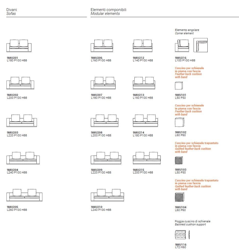MATHEUS | Fabric sofa By Marelli