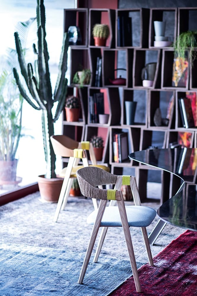 MATHILDA Stackable wooden chair with armrests By Moroso | design ...