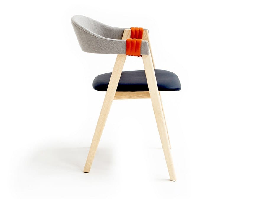 MATHILDA Stackable wooden chair with armrests By Moroso | design ...