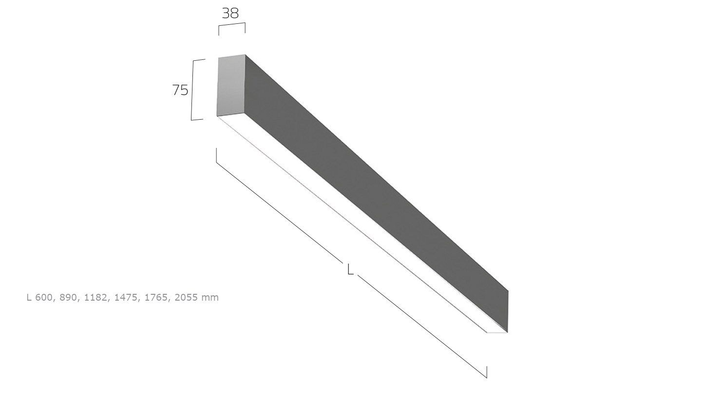 Aluminium wall lamp / ceiling lamp MATRIC IP54 A1 By Lightnet