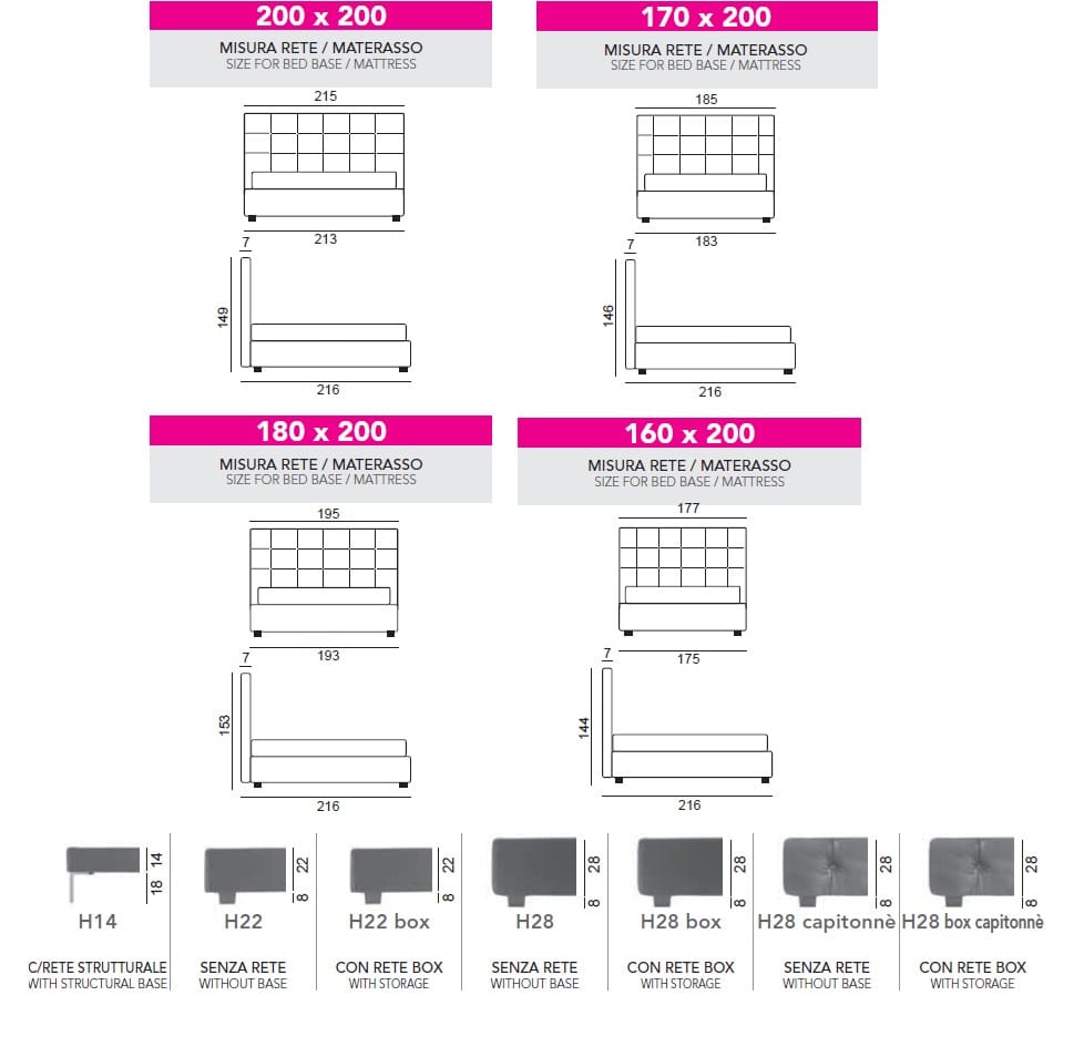 MAX CAPITONNÈ HIGH bed By Twils