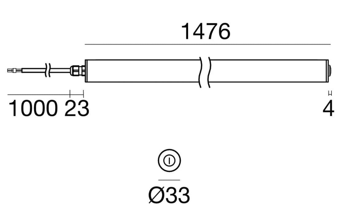 Wall-mounted polycarbonate Outdoor linear profile MAXI TUBE Maxi Tube ...