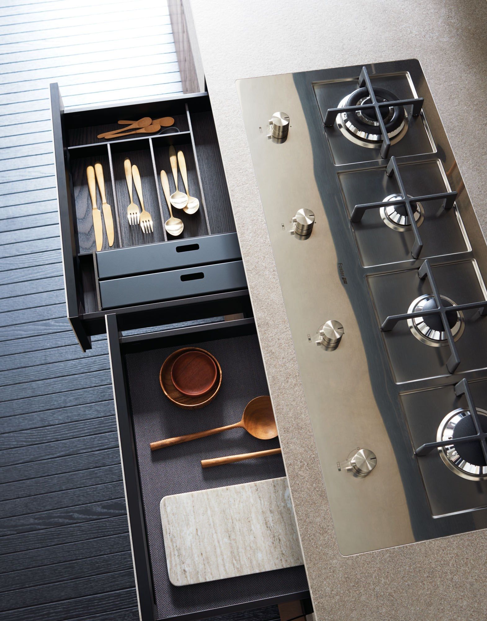 Linear fitted kitchen MAXIMA 2.2 - REFINED INTIMACY By Cesar design R&D ...