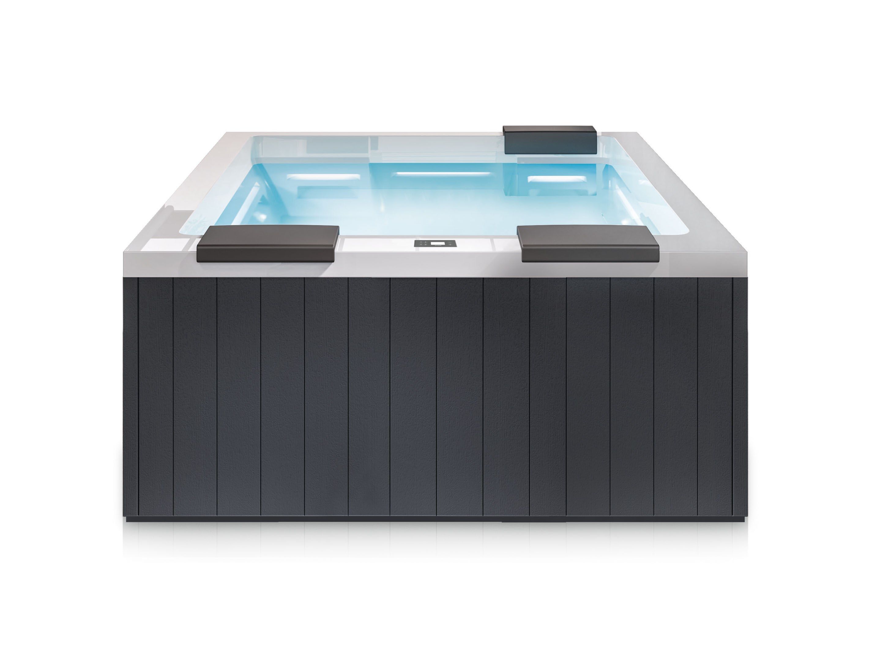 Minipiscina rettangolare con cromoterapia con idromassaggio MAYA GP ...