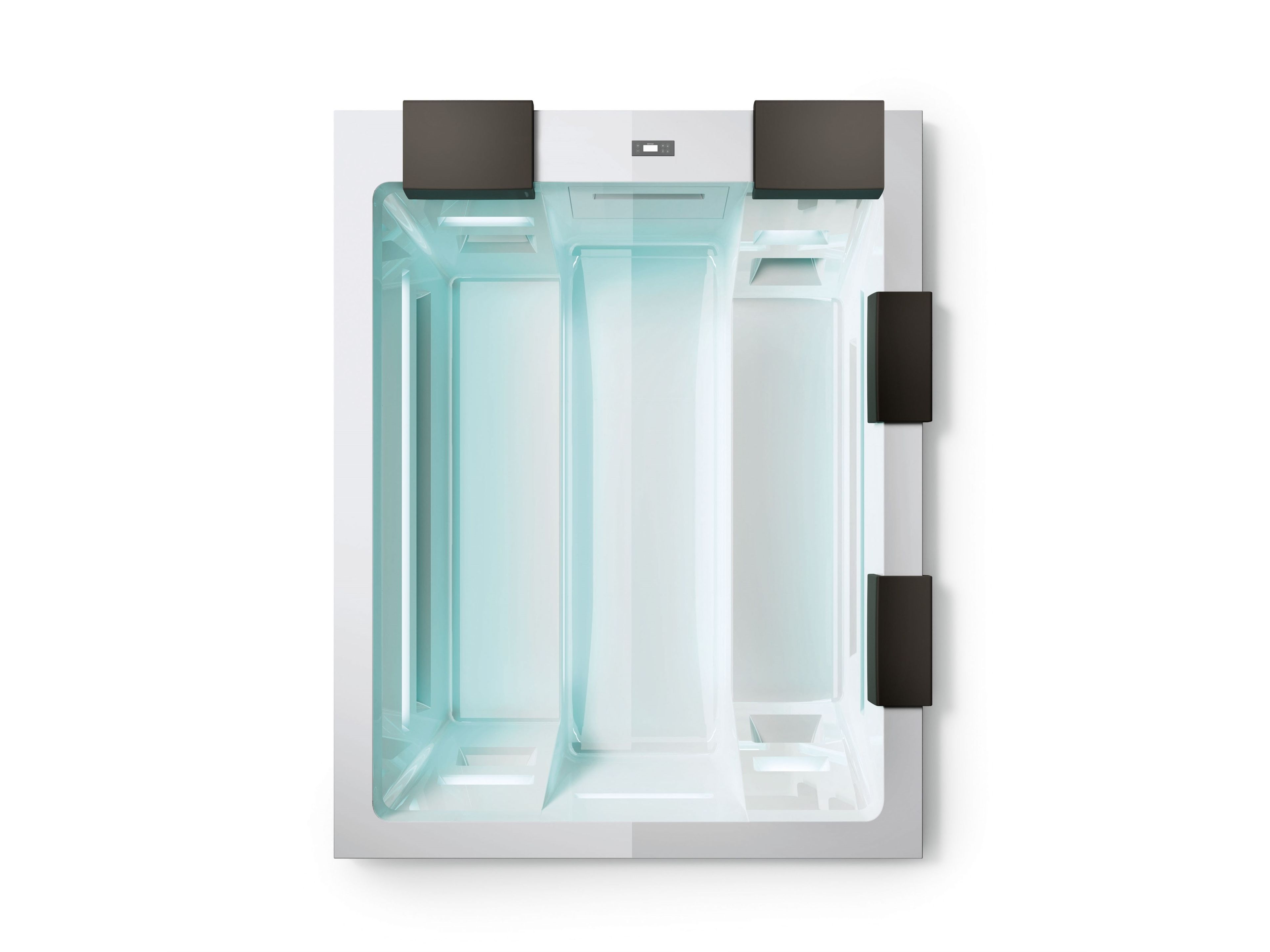 Minipiscina rettangolare con cromoterapia con idromassaggio MAYA GP ...