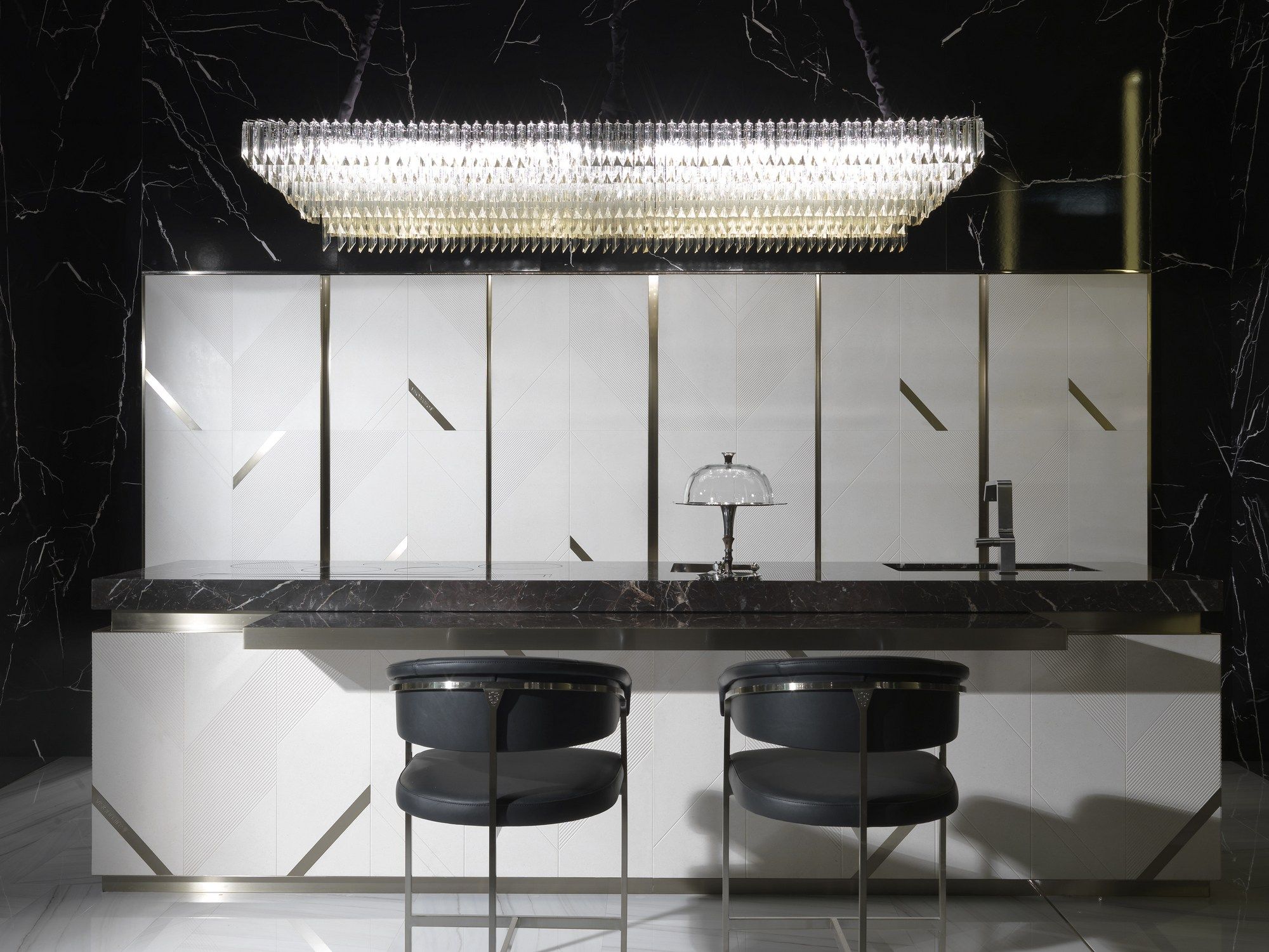 MAYFAIR Marble kitchen with island By Visionnaire | design Alessandro ...