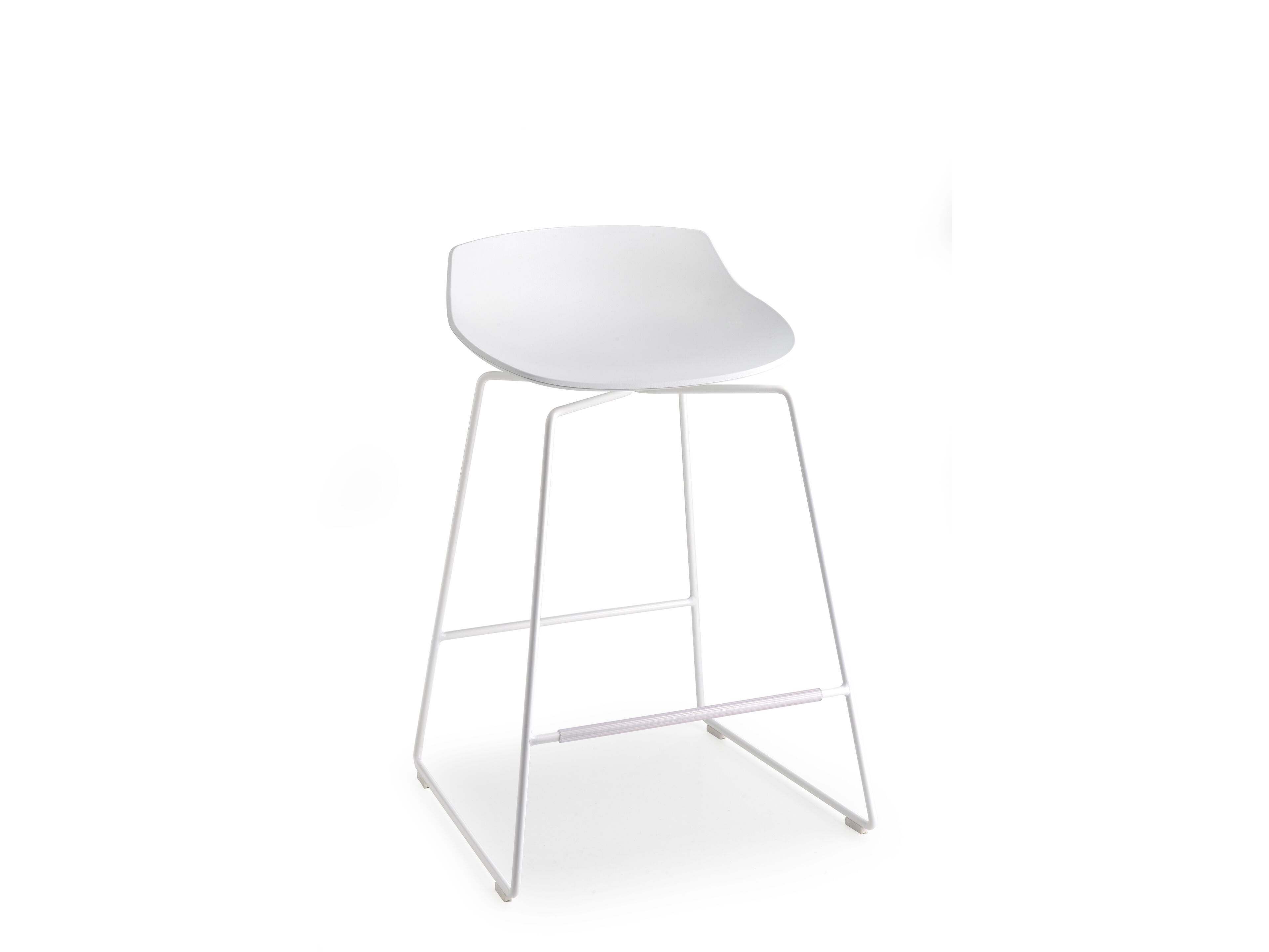 FLOW STOOL Sled base stool By MDF Italia | design Jean-Marie Massaud