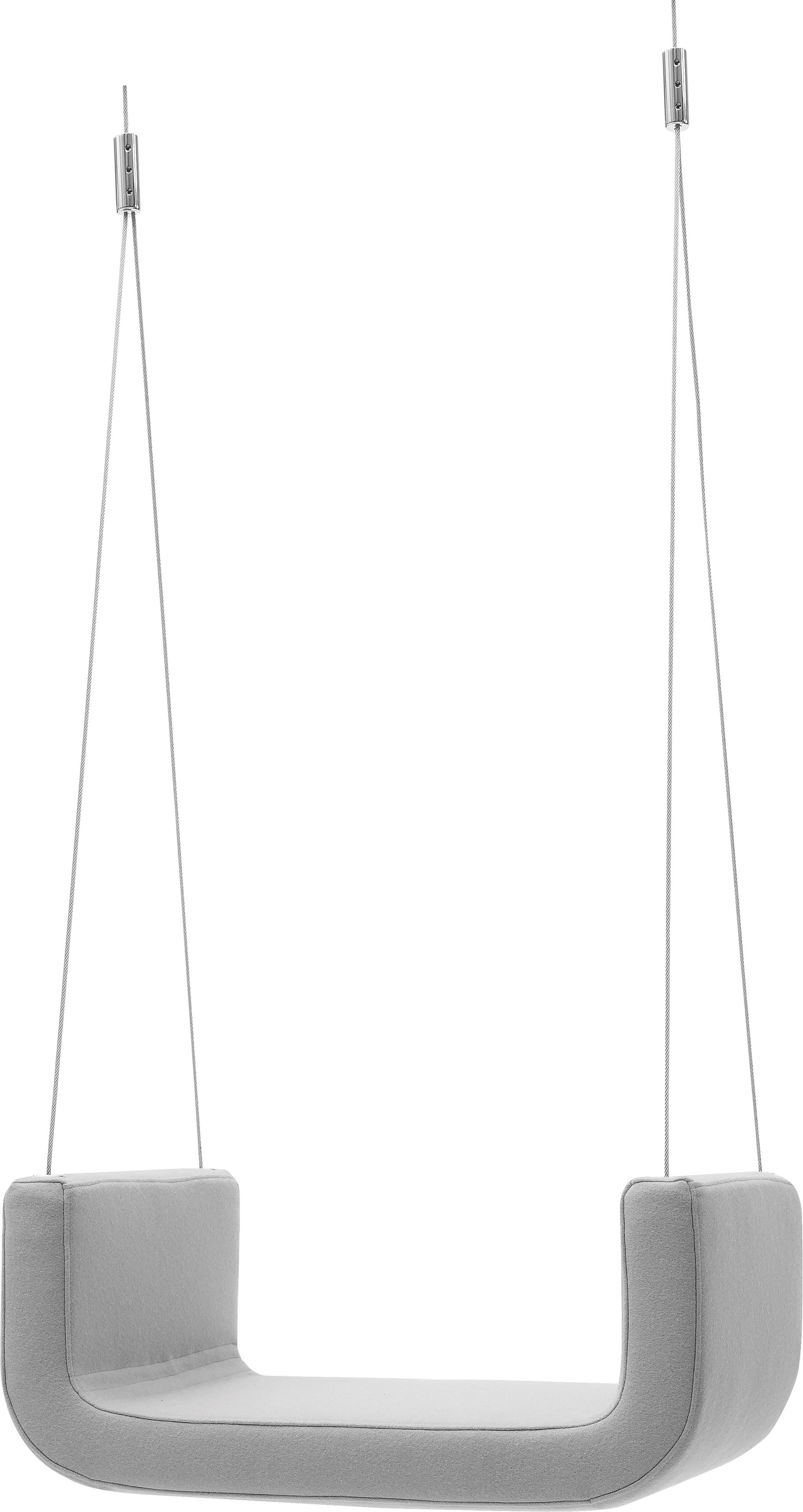 ME&U Upholstered indoor swing By SOFTLINE | design Busk + Hertzog