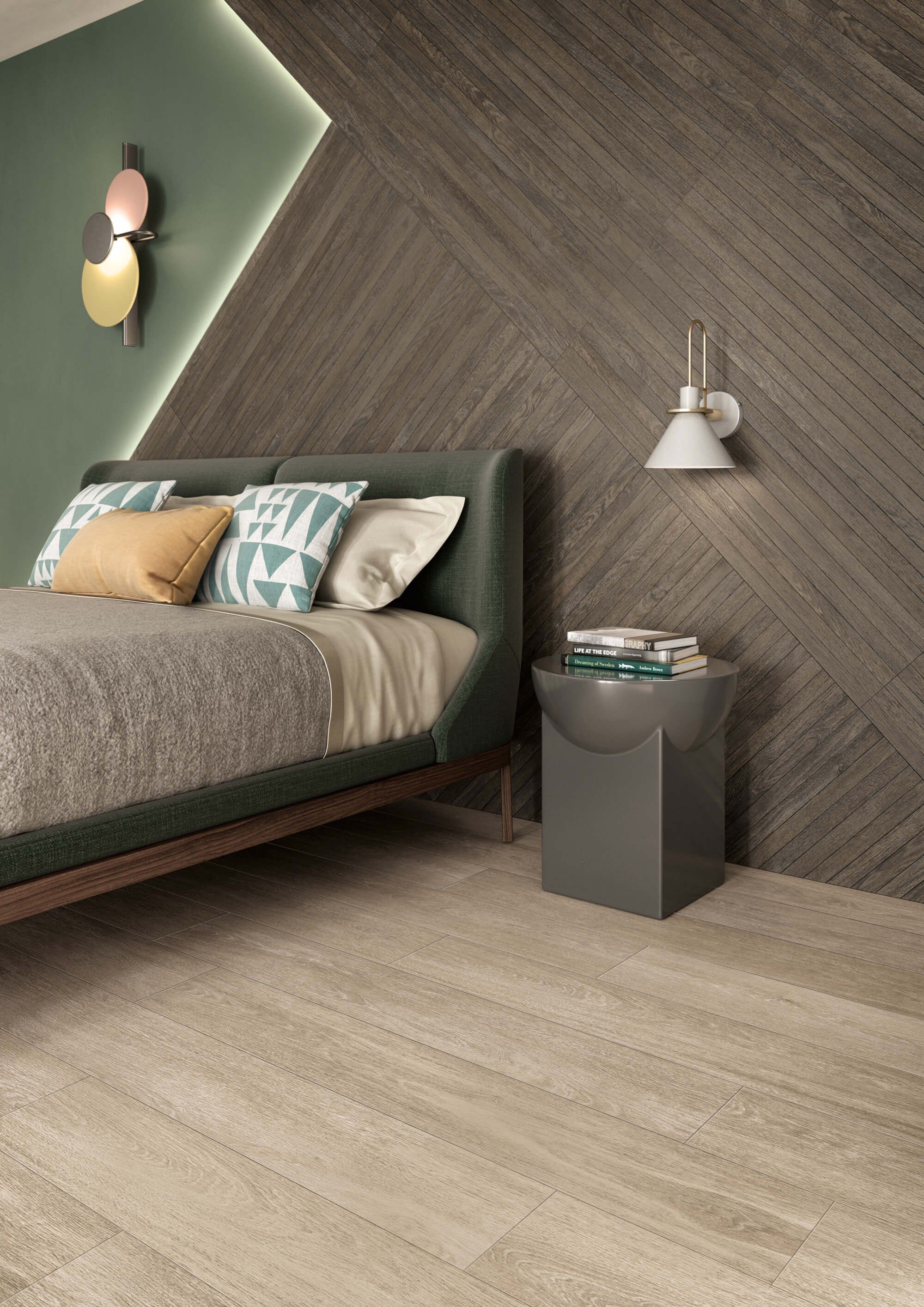 MEET CHIC BEIGE Porcelain stoneware wall/floor tiles with wood effect By Ceramiche Caesar