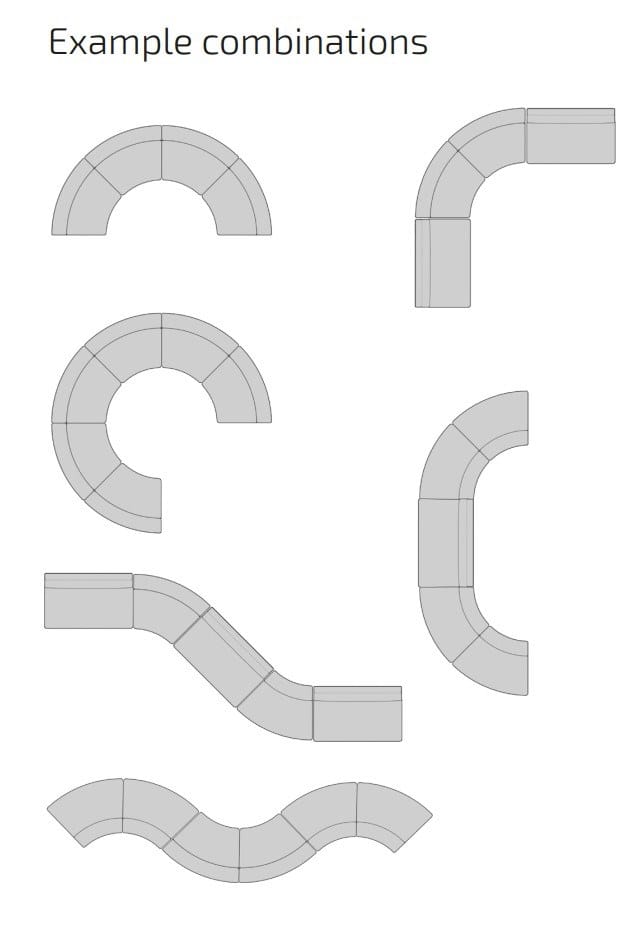 MEETER | Curved sofa By Intuit by Softrend