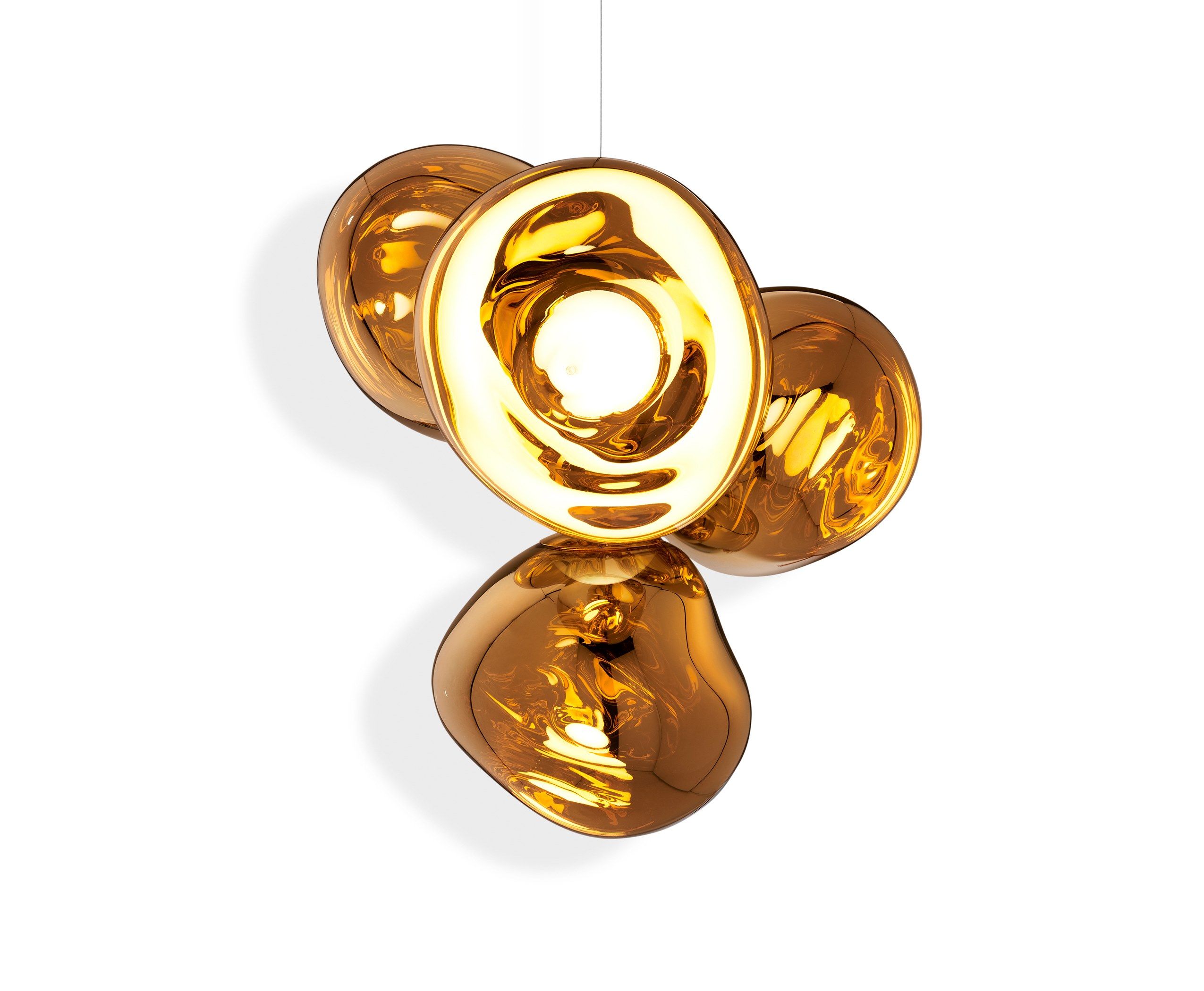MELT SMALL LED polycarbonate chandelier By Tom Dixon | design FRONT ...