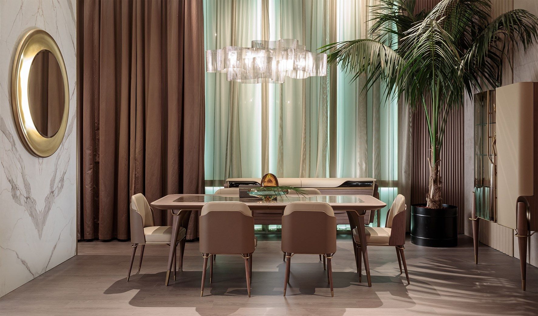 MELTING LIGHT Rectangular table By Turri