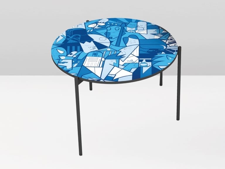 MELTING POP Low round coffee table By PICTOOM | design Ale Giorgini