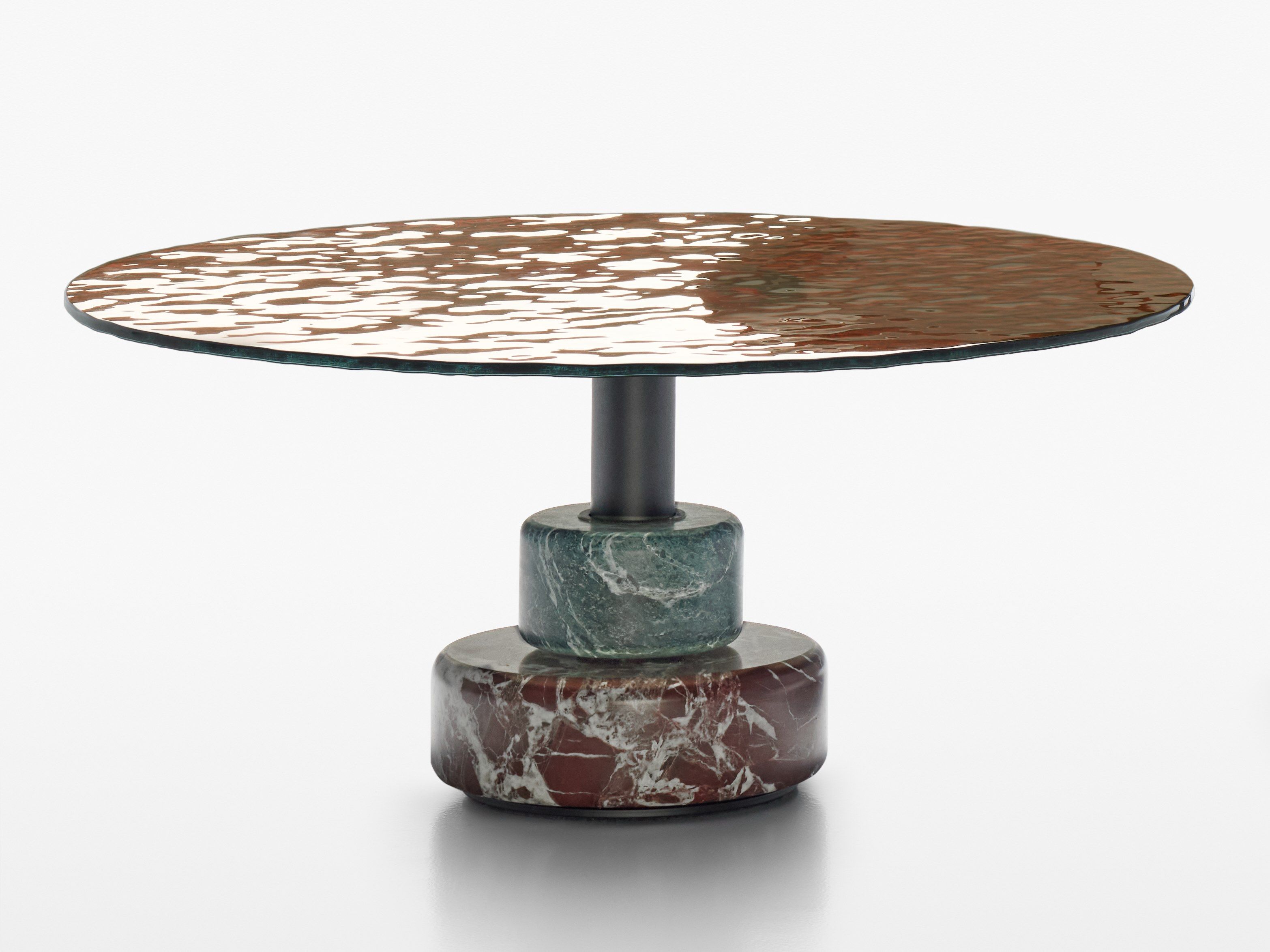 MENHIR Low round coffee table By ACERBIS | design Lodovico Acerbis ...