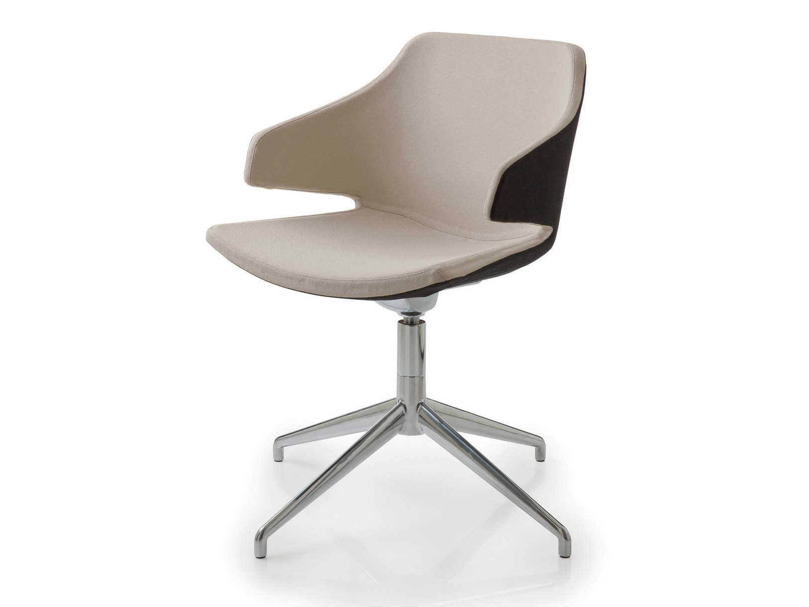 MERAVIGLIA Swivel trestle-based chair By Luxy | design Favaretto&Partners