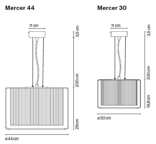 MERCER LED blown glass and fabric pendant lamp By Marset | design Joan ...