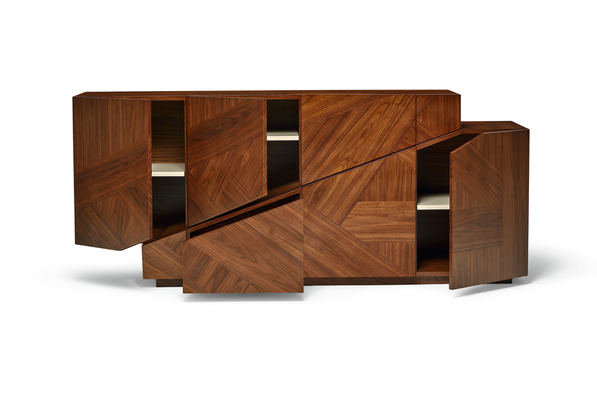 EARTH TO EARTH Wood veneer sideboard with drawers By Ginger & Jagger