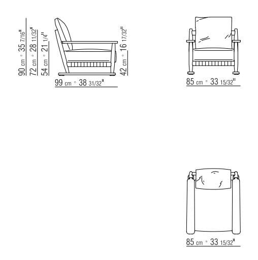MERIGGIO Iroko garden armchair with armrests By Flexform | design Antonio Citterio