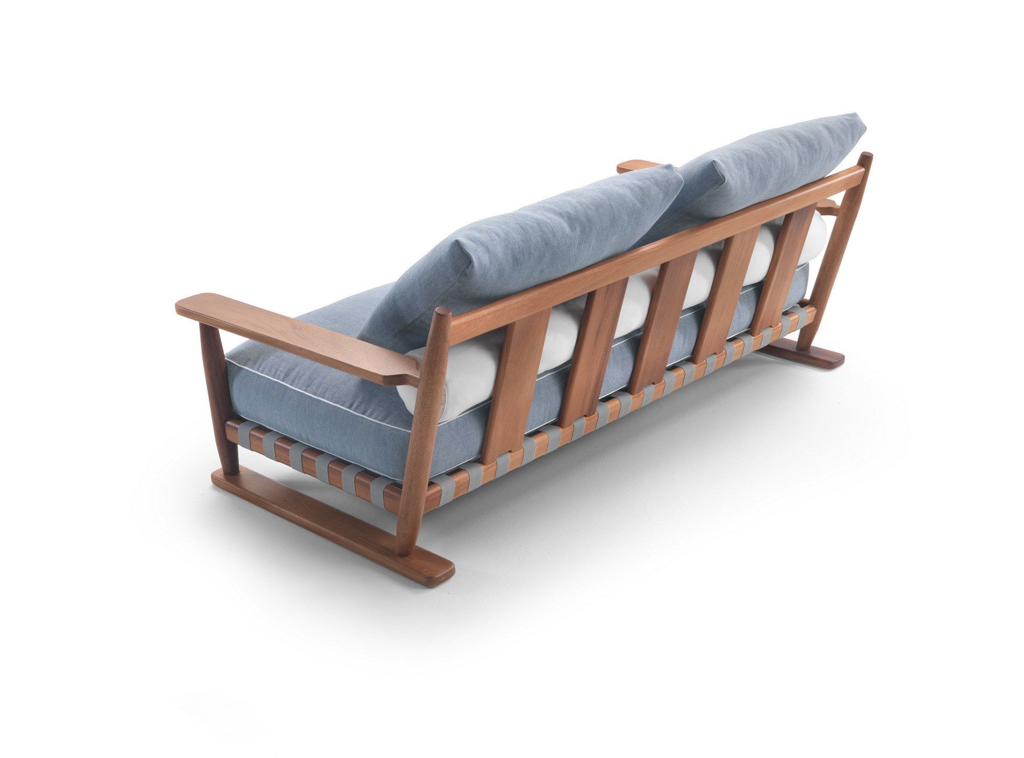 MERIGGIO Iroko garden sofa By Flexform | design Antonio Citterio