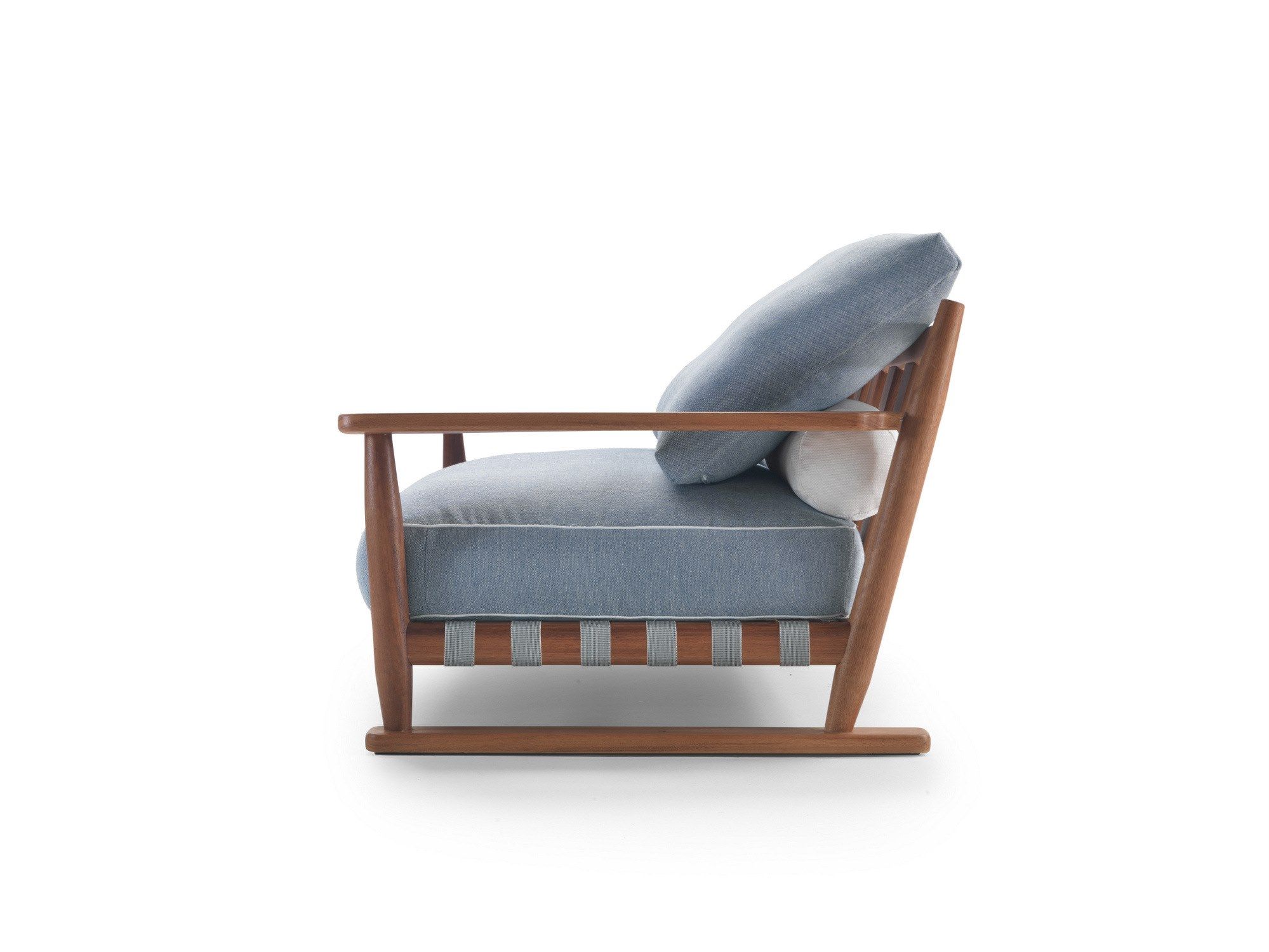 MERIGGIO Iroko garden sofa By Flexform | design Antonio Citterio