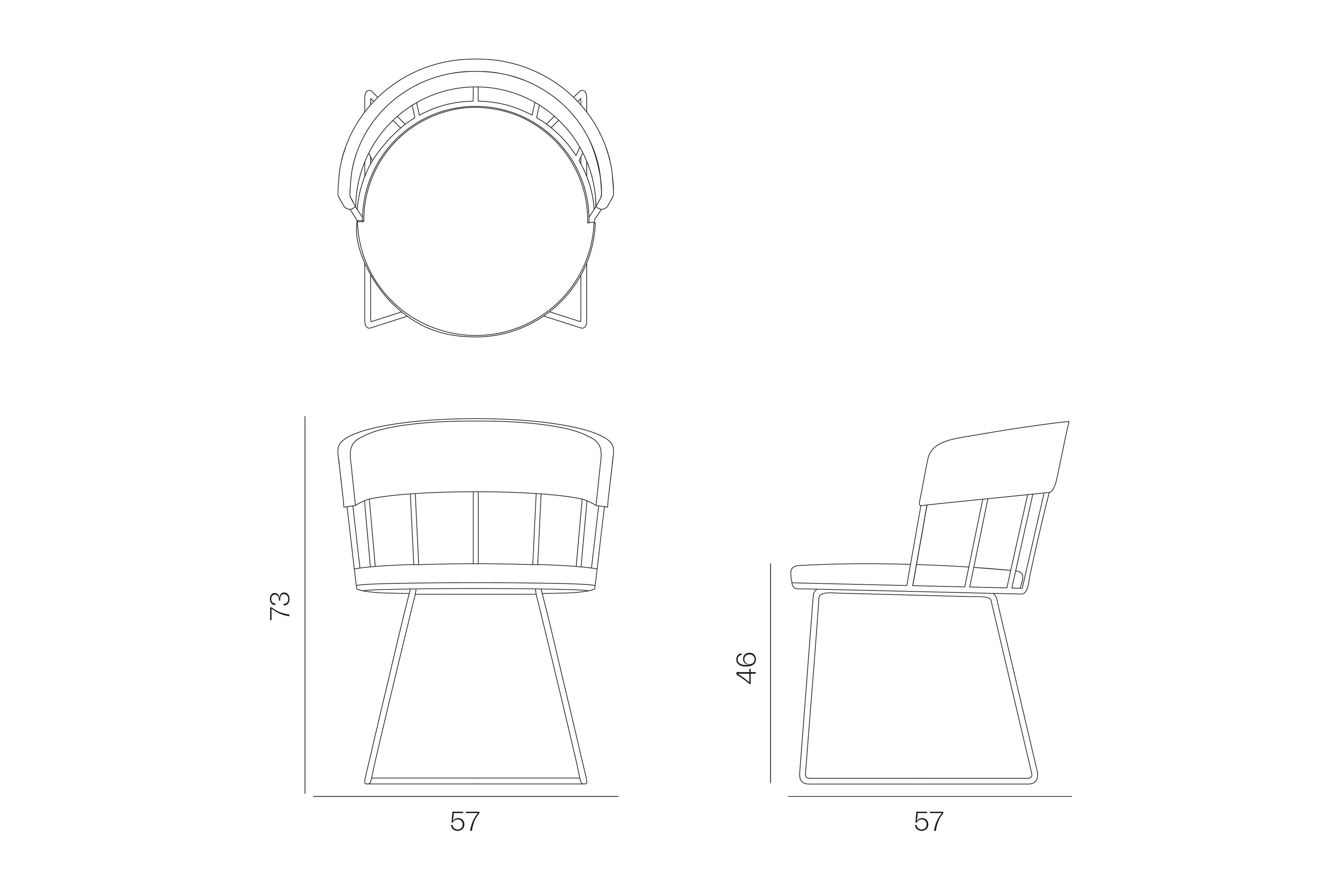 MERU Stuhl mit Kufengestell mit integriertem Kissen By PARLA | design ...