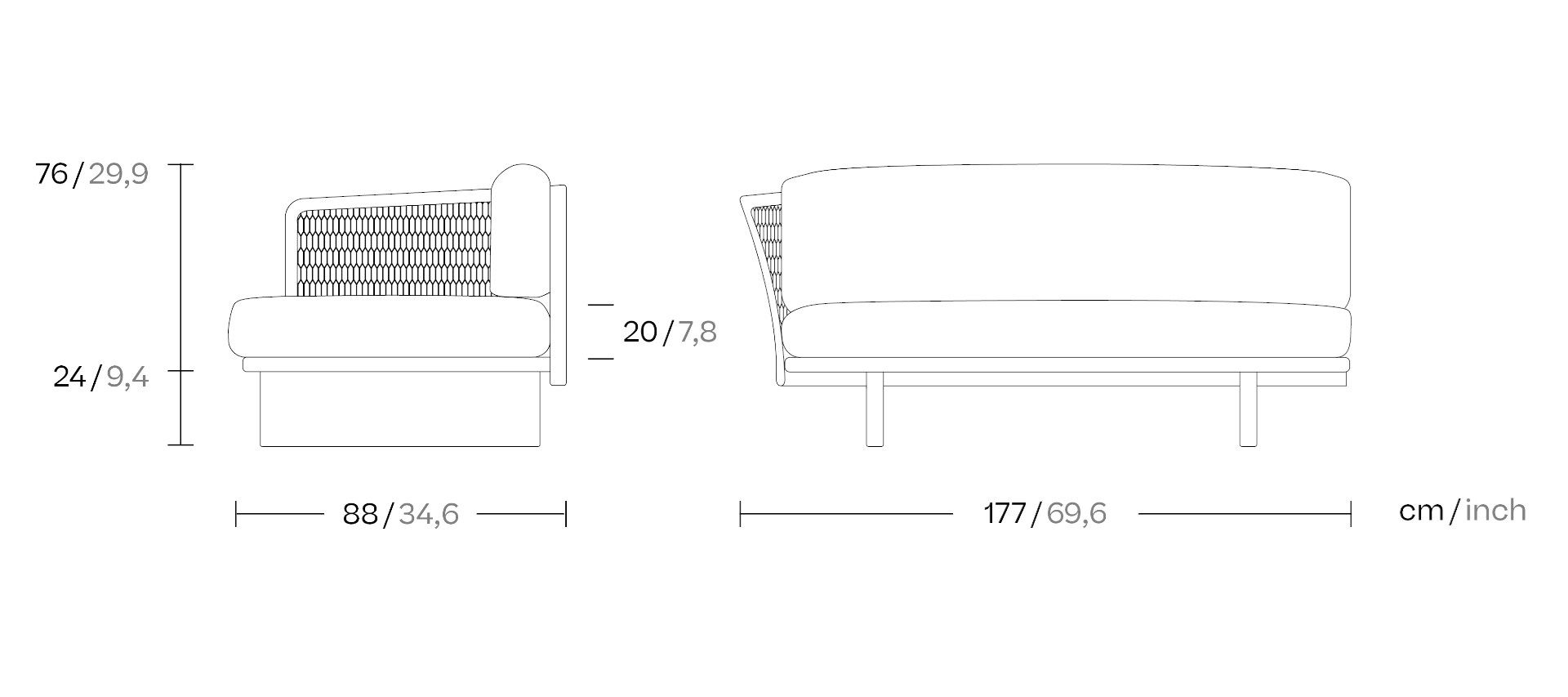 MESH | Modular garden sofa Mesh Collection By Kettal design Patricia ...
