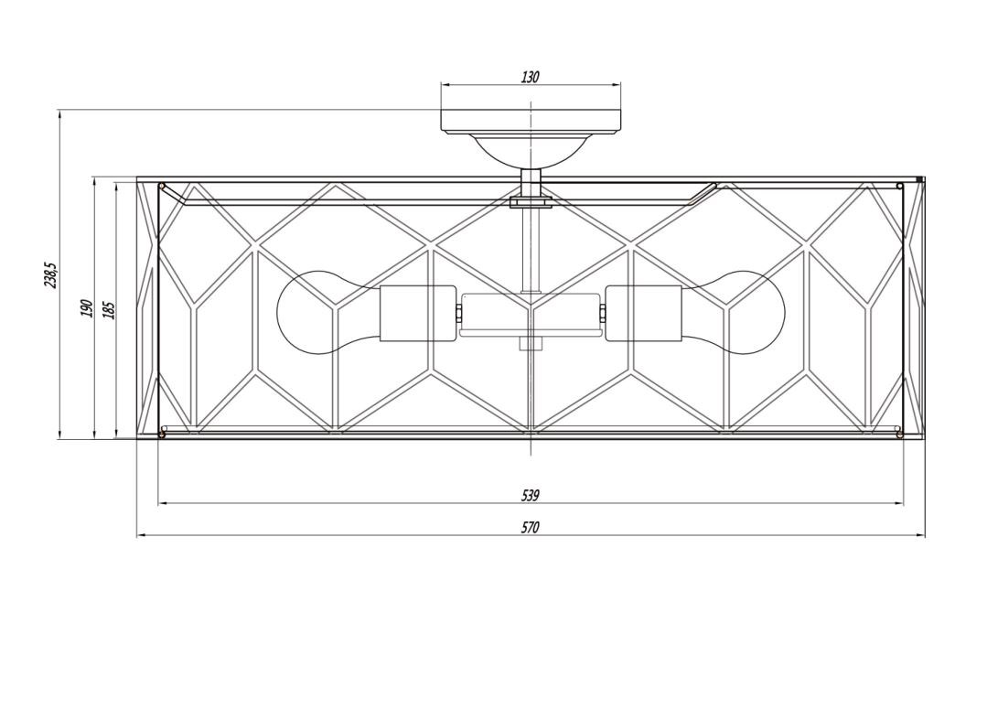 MESSINA 05-G Ceiling lamp By MAYTONI