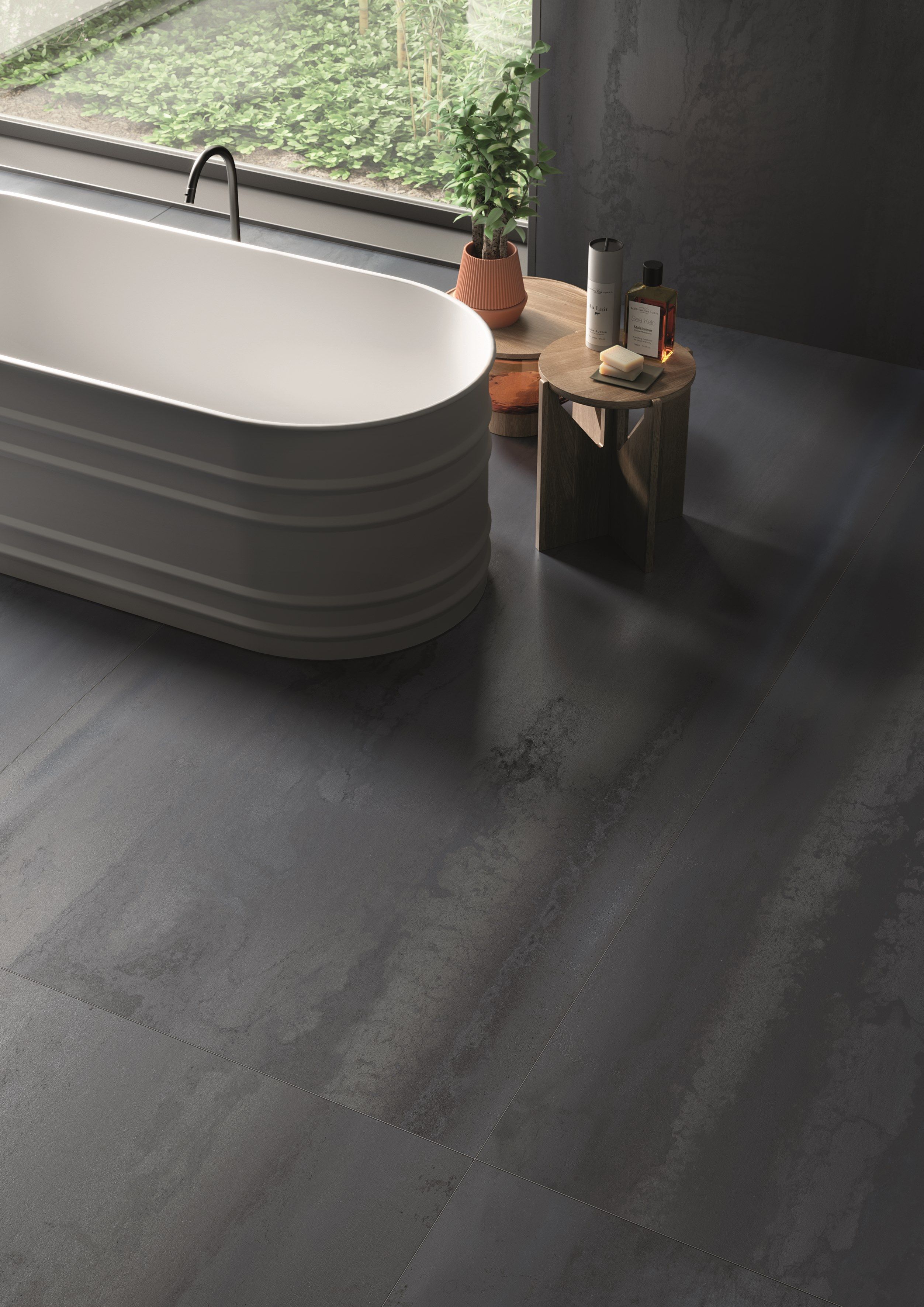 Porcelain stoneware wall/floor tiles with metal effect METALLICA ...